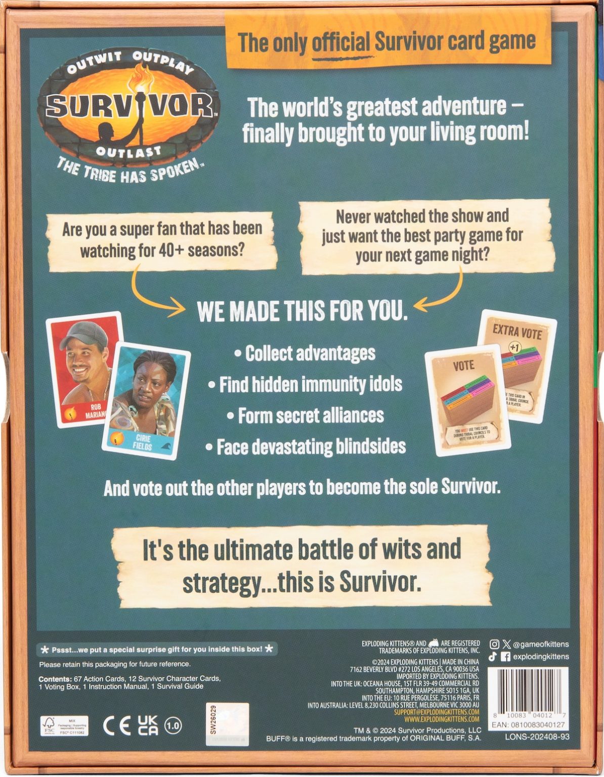 Jeff Probst Teams Up With Exploding Kittens For New Survivor Card Game ...